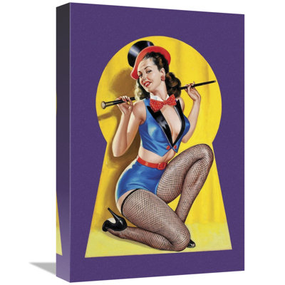 East Urban Home Whisper Magazine Keyhole Dancer by Peter Driben - Wrapped Canvas Print | Wayfair